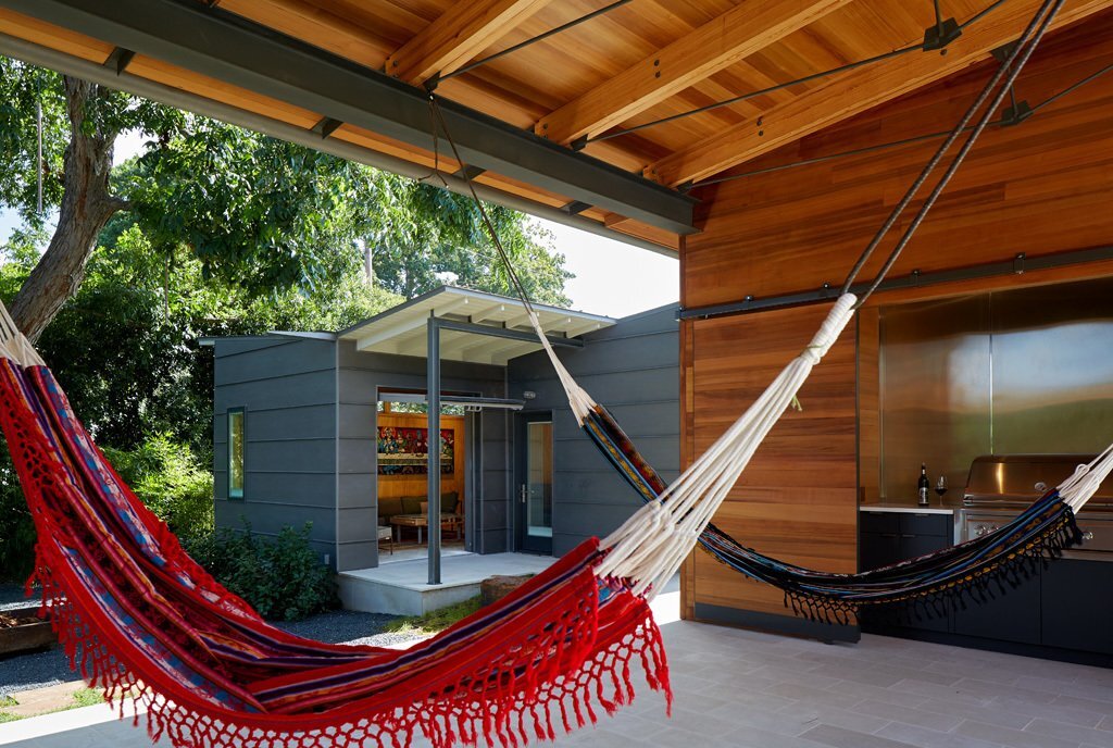 Wade Architectural System Barry Residence Hammock View Zinc Cladding ...