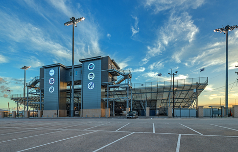 Wade Architectural Systems Traylor Memorial Stadium Parking Lot View ...