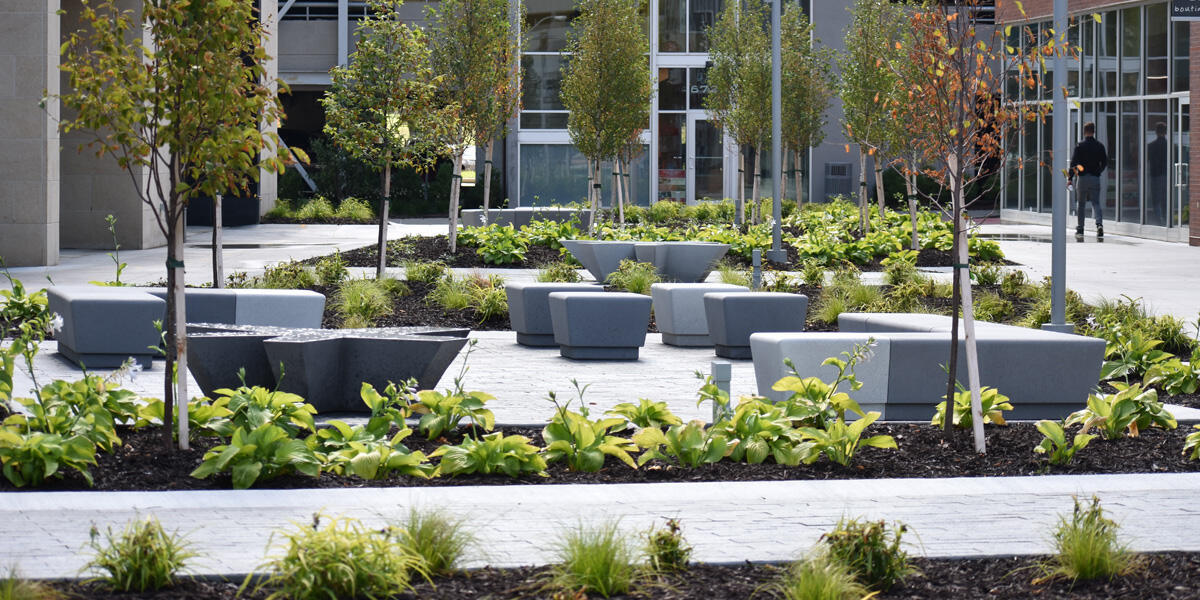 Aksarben Village Plaza | Omaha, NE | Wausau Tile