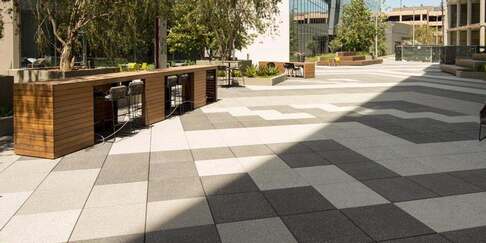 Wausau Tile Columbia Square Exterior Courtyard | Wausau Tile