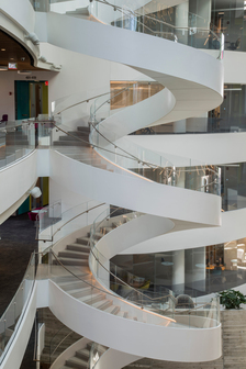 Wausau Tile Northeastern University Precast Terrazzo Swiveling Atrium ...