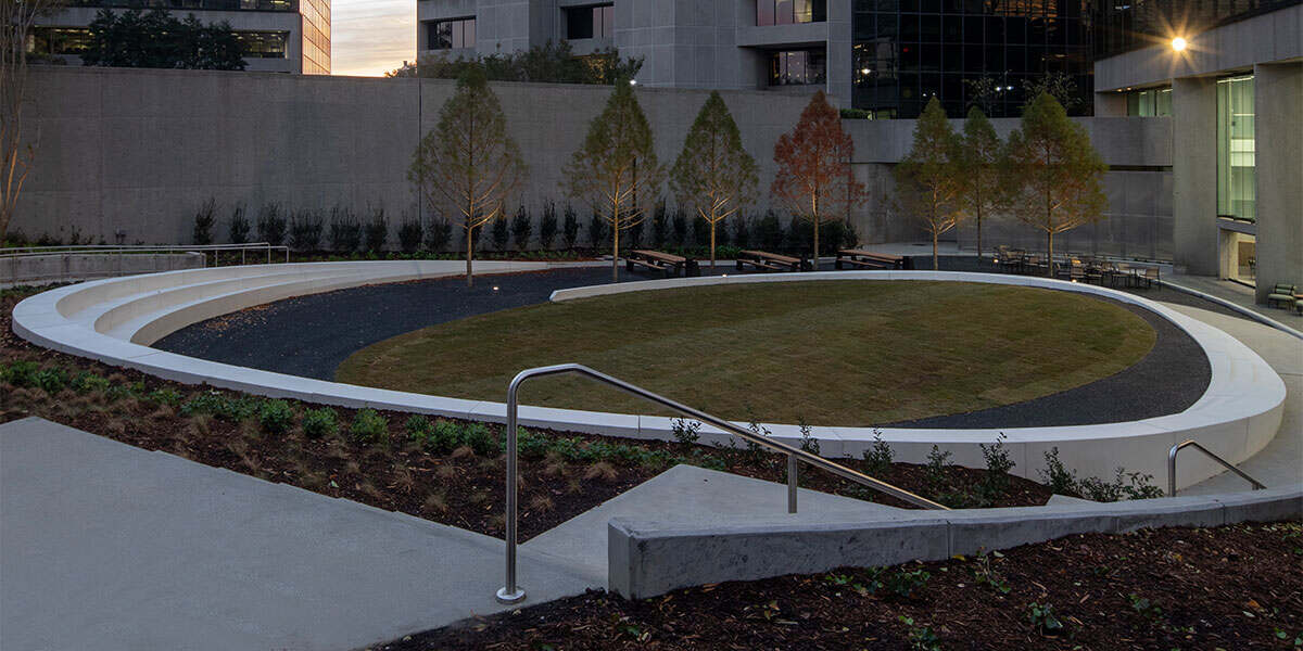 Wausau Tile Precast Concrete Atlanta Financial Center Outdoor Park ...