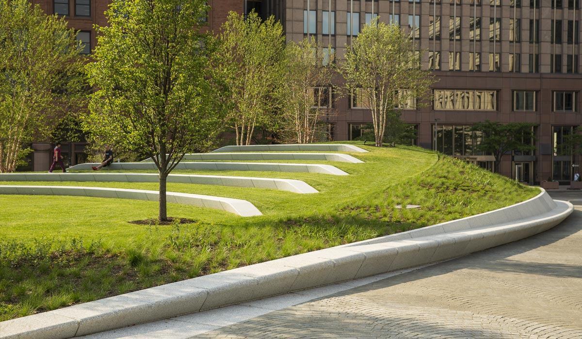 Wausau Tile Precast Concrete Cleveland Public Square Exterior Walkway