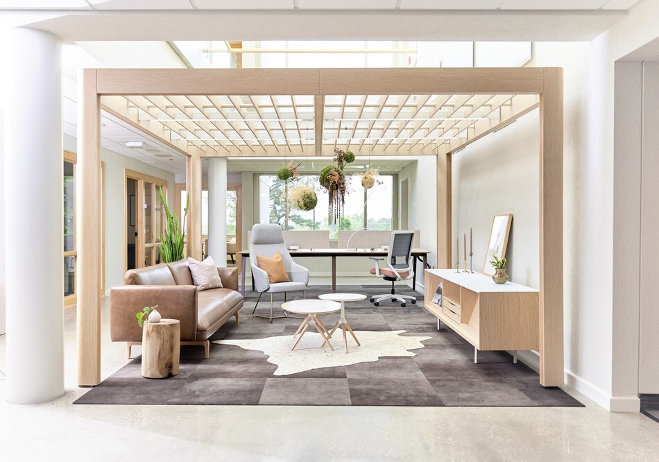 WELL OFS corporate office casual seating area | International WELL ...