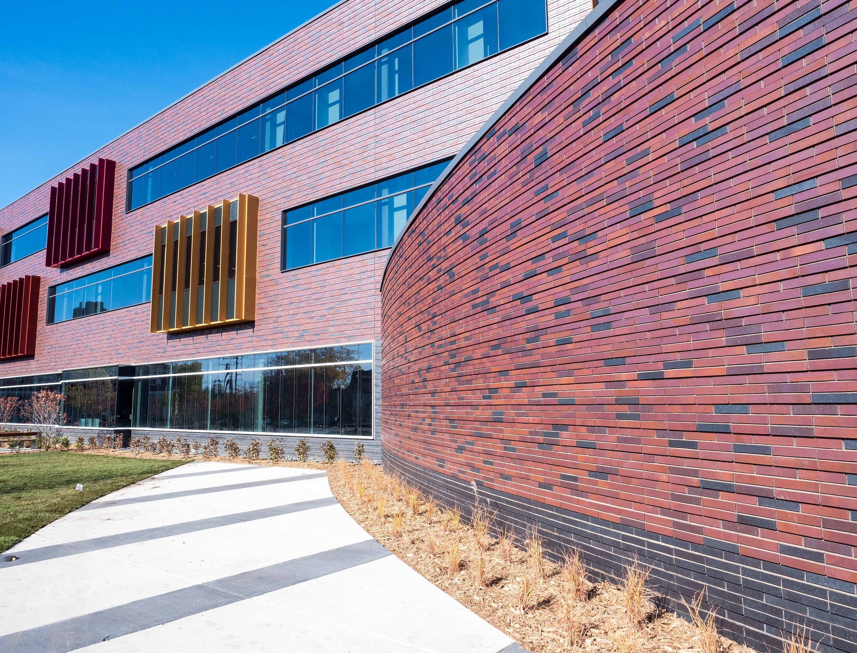 Wells Concrete Augsburg University Hagfors Center Thin Brick Building ...