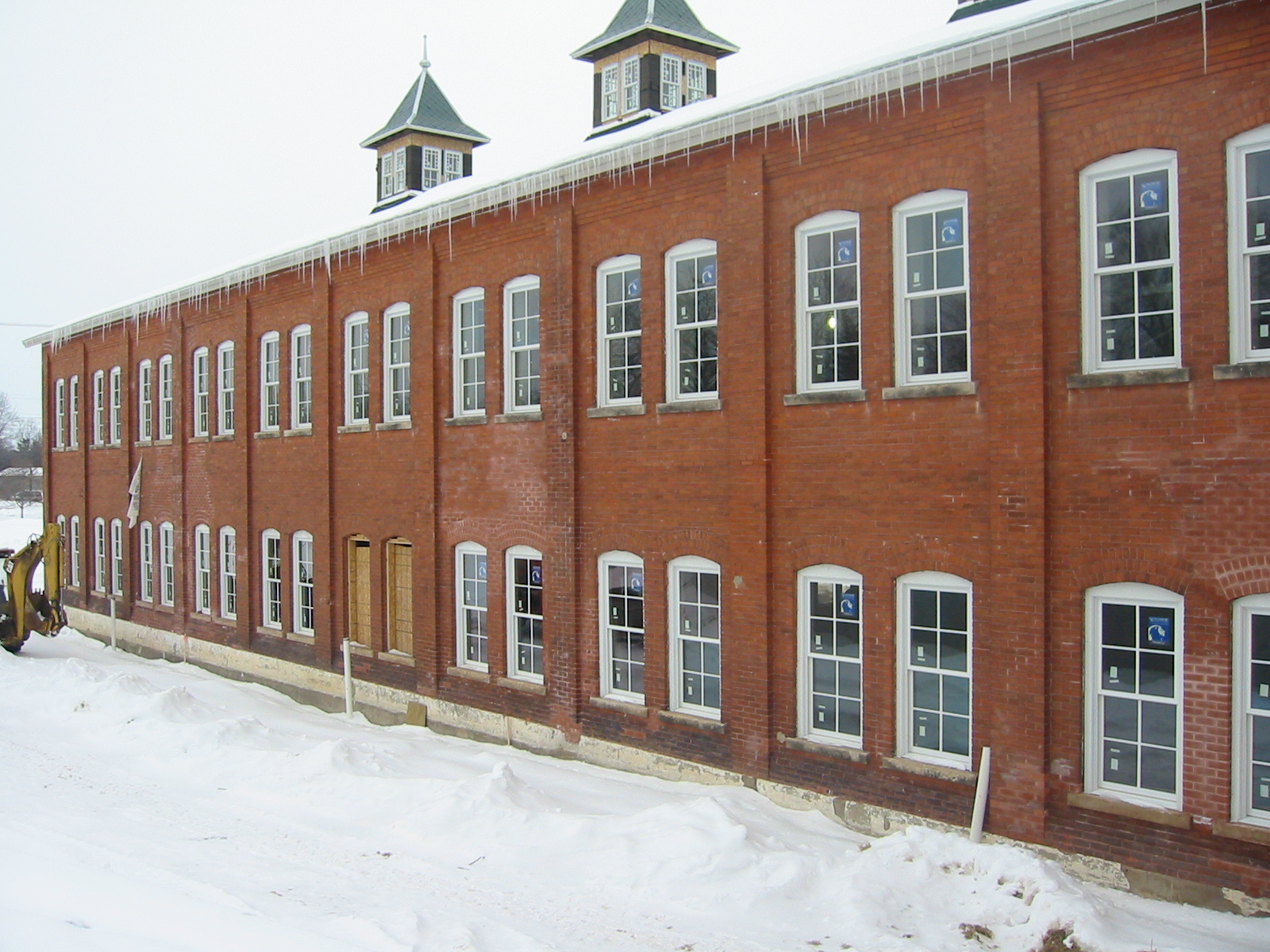 windsor windows and doors borden creamery building exterior angle view ...
