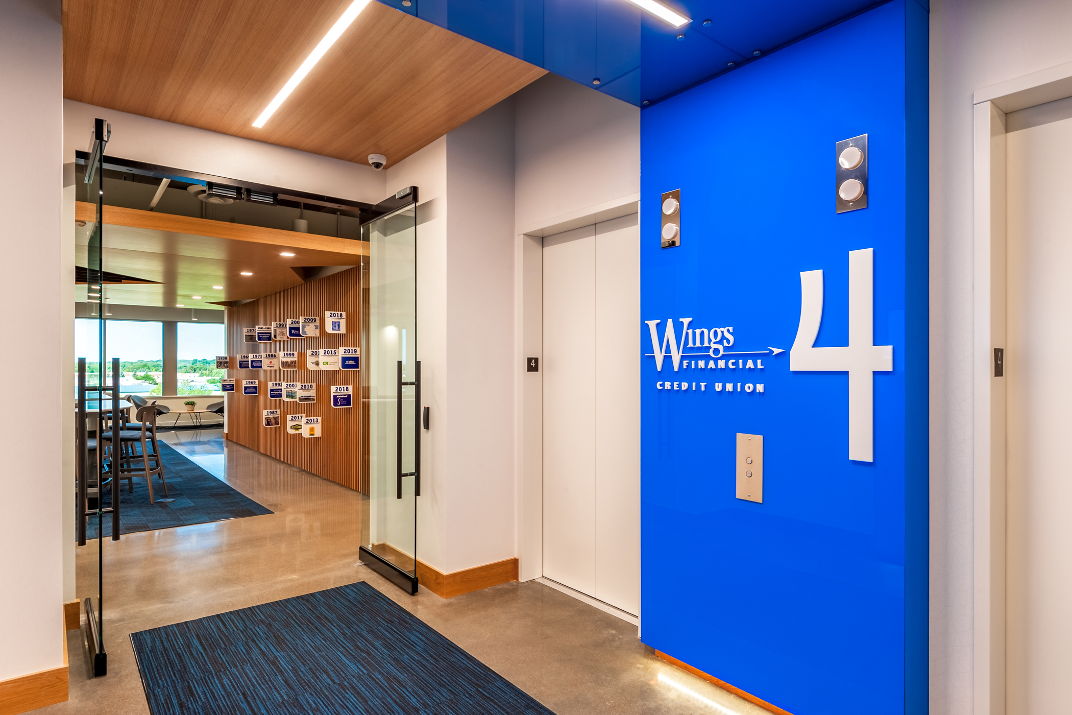 Wings Elevator Lobby | Pope Design Group