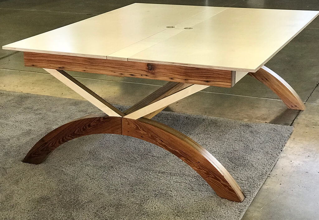 Wood-cubicles-modern-sawhorse-the-strongman | Wood Cubicles