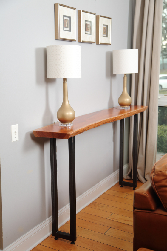 Wood Statements Cherry Live Edge Console Table | Wood Statements