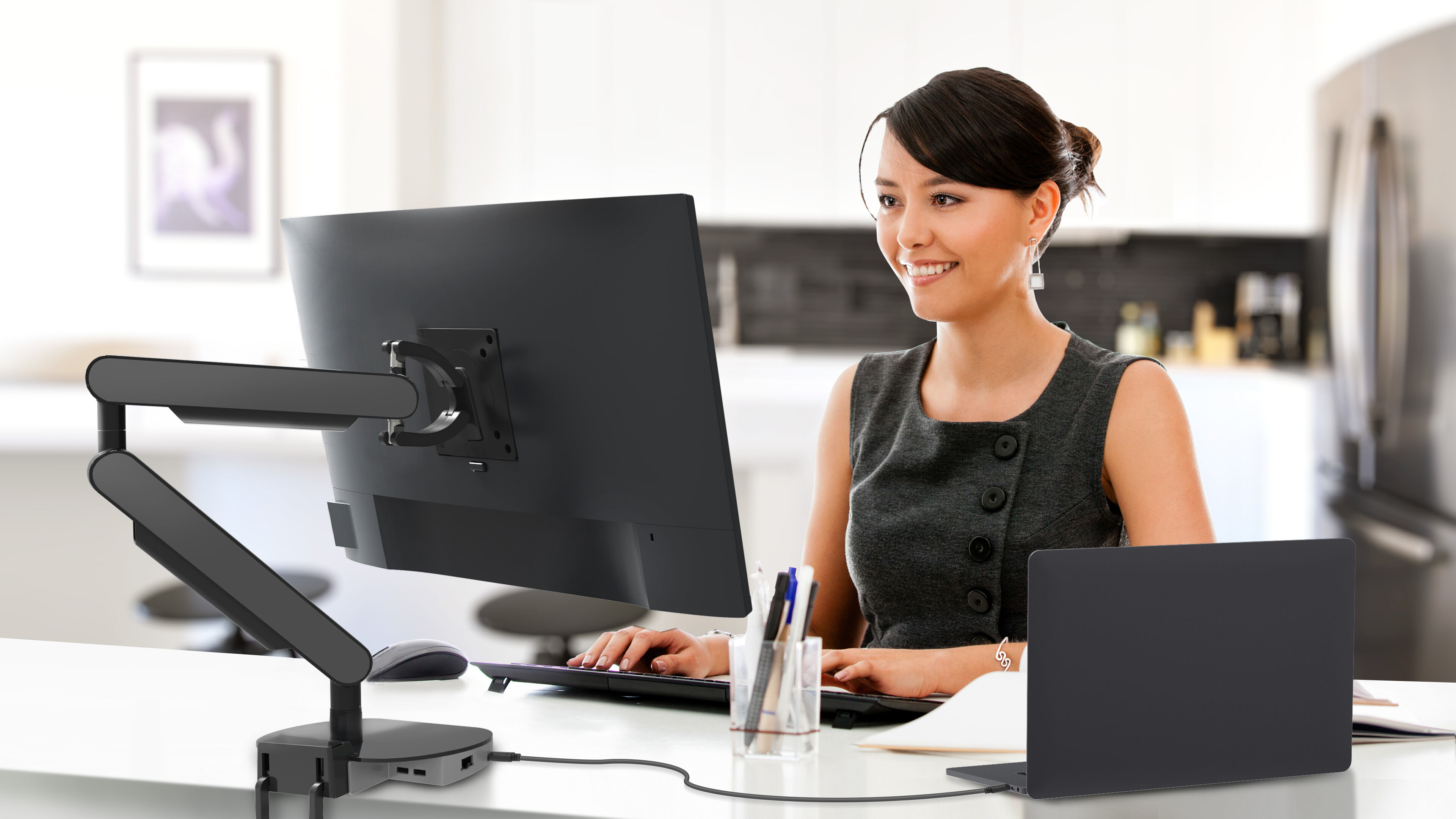 ZG1 Black w/ ZDIB - Full Office Set-up | Zgo Technologies