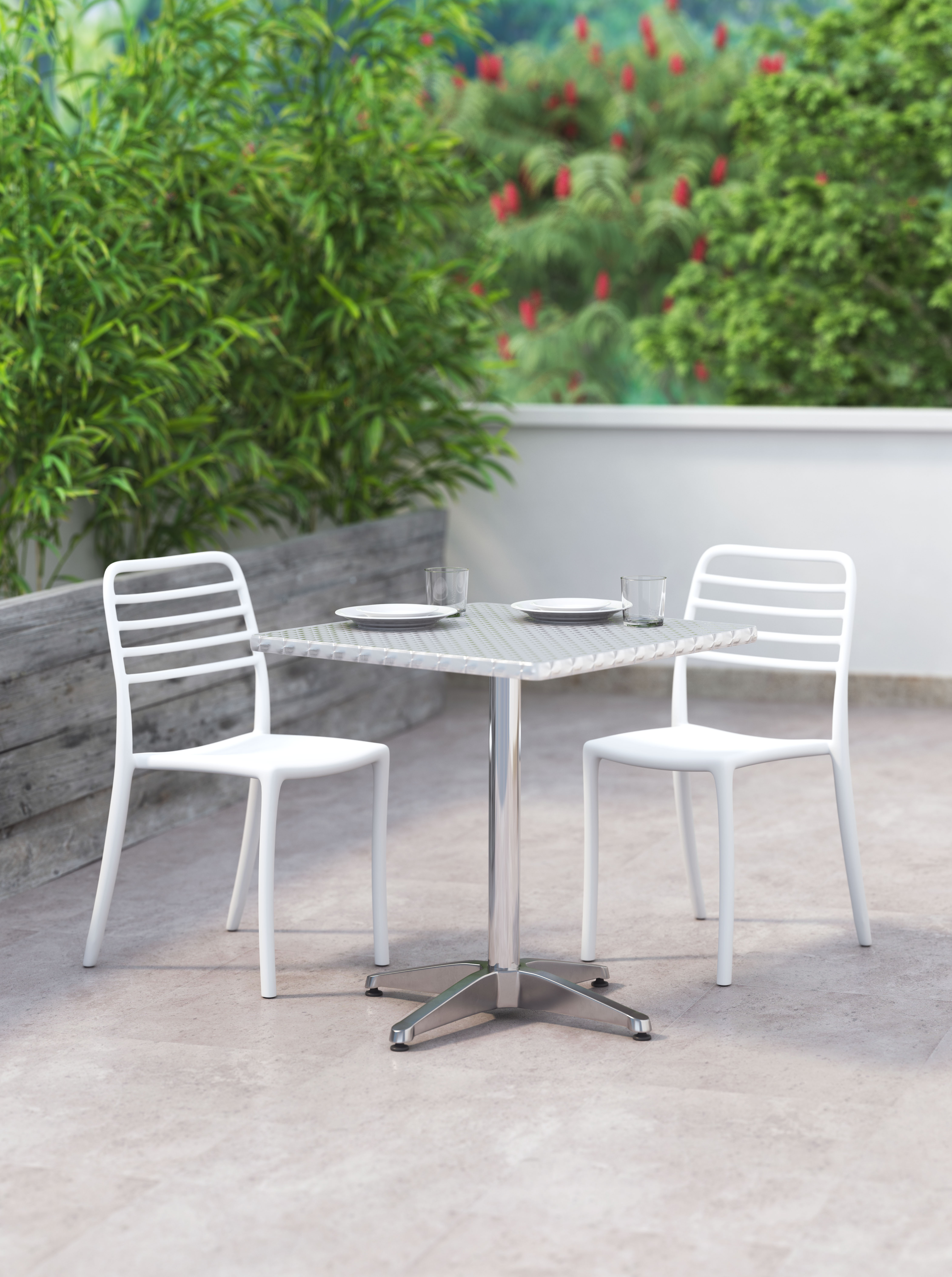 zuo modern outdoor space exterior table and seating | Zuo Modern